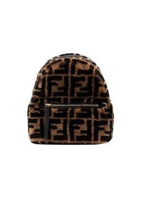 Fendi FF Shearling Mini Backpack | Hardly Ever Worn It