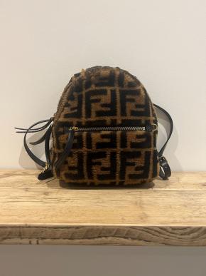 Fendi FF Shearling Mini Backpack | Hardly Ever Worn It