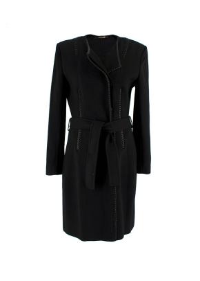 Roberto Cavalli Black knotted rope coat | XL | Hardly Ever Worn It