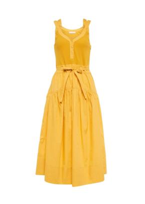 Ulla Johnson Lilith Yellow Cotton Midi Dress | Hardly Ever Worn It