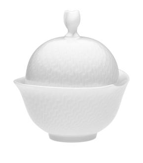 Meissen White Porcelain Waves Relief Sugar Bowl | One Size | Hardly ...