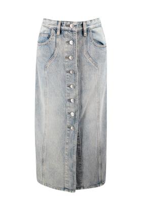Isabel Marrant Etoile Vandy Washed Denim Midi Skirt | XXS | Hardly Ever ...