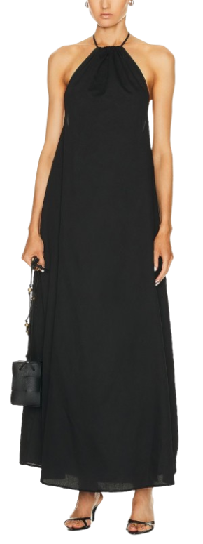 Leset Black Yoko Halter Maxi Dress | XS | Hardly Ever Worn It