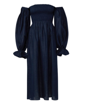 Sleeper Navy Atlanta Dress | L | Hardly Ever Worn It