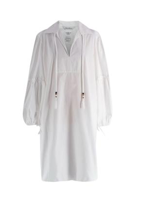 Max Mara White Fedora Balloon Sleeve Dress | S | Hardly Ever Worn It