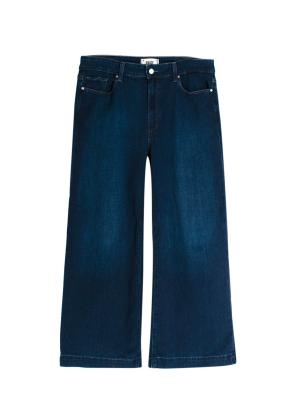 Paige Dark Blue Wash Anessa Cropped Leg Jeans | 32/81 | Hardly Ever Worn It