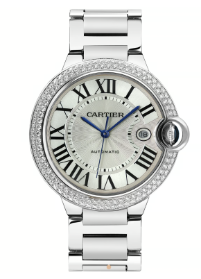 Cartier Silver Ballon Bleu 42mm Watch | One Size | Hardly Ever Worn It