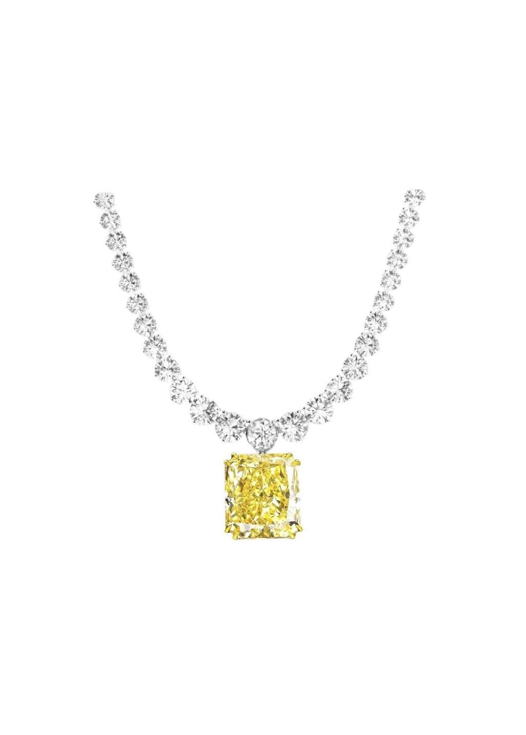Antinori Fine Jewels 35ct GIA Fancy Intense Yellow Radiant Cut Diamond ...