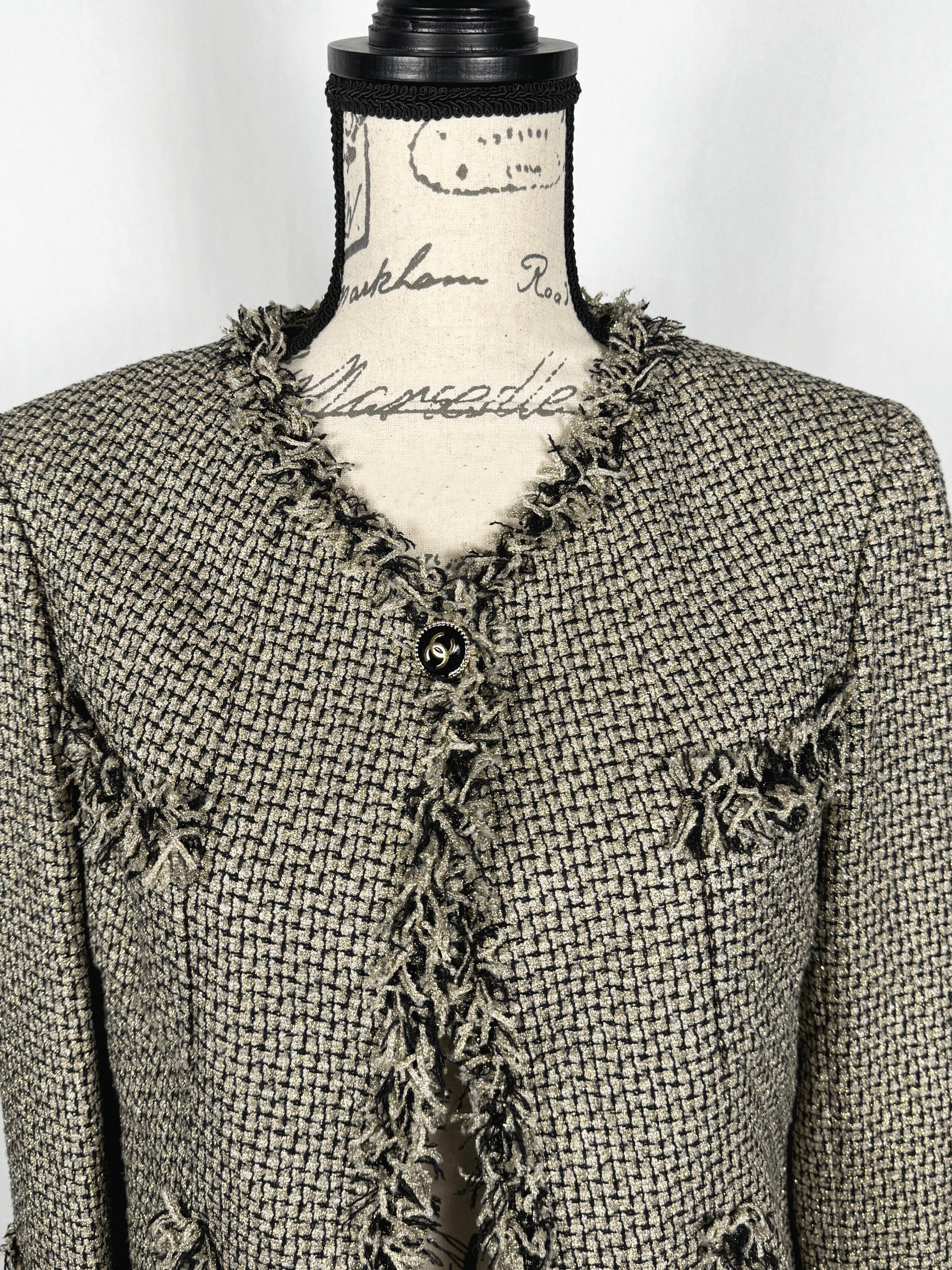 Chanel Ad Campaign Multi Coloured Lesage Tweed Jacket | S | Hardly Ever ...