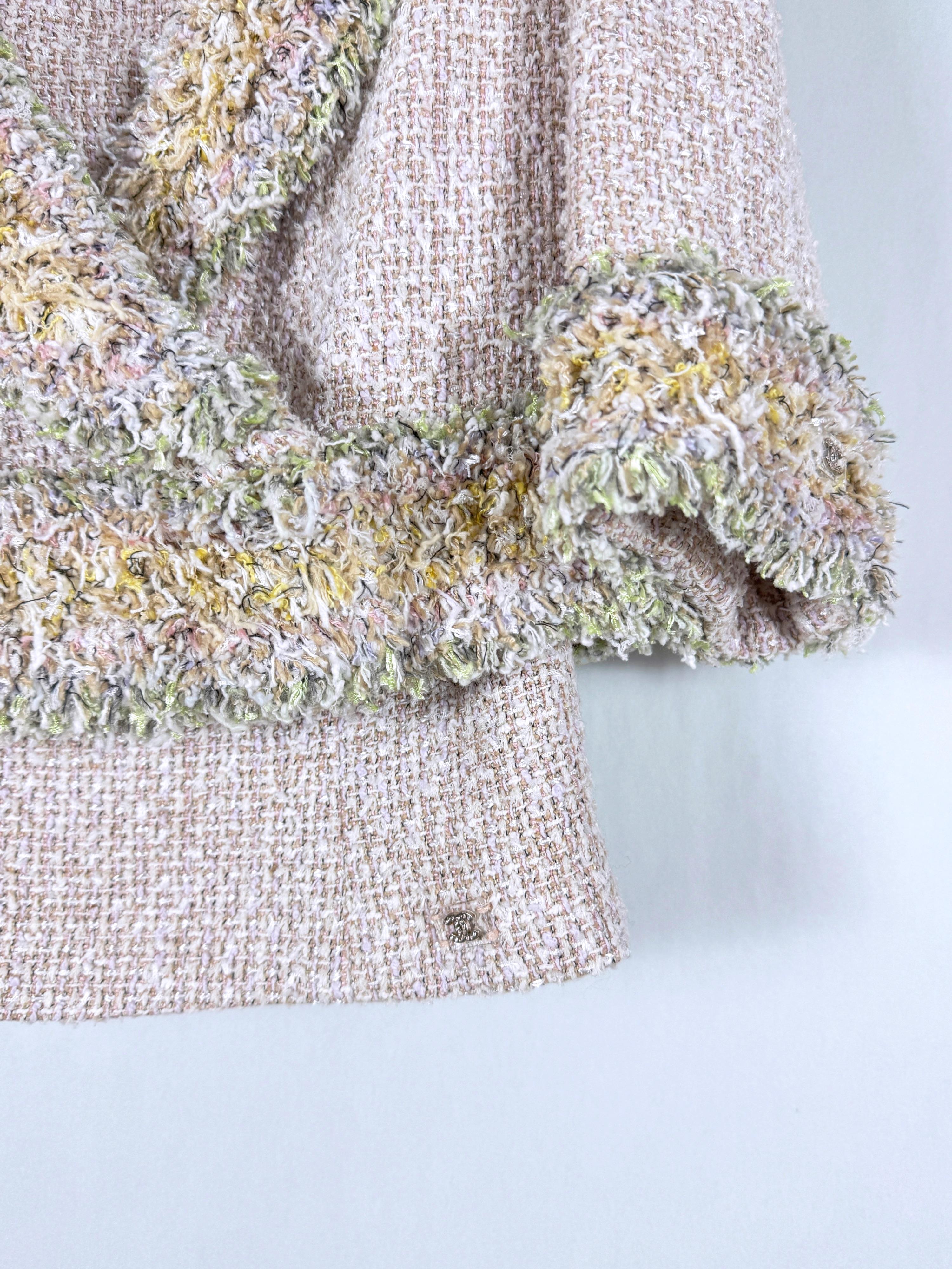 Chanel Beige Tweed Jacket and Corset Top Set | S | Hardly Ever Worn It