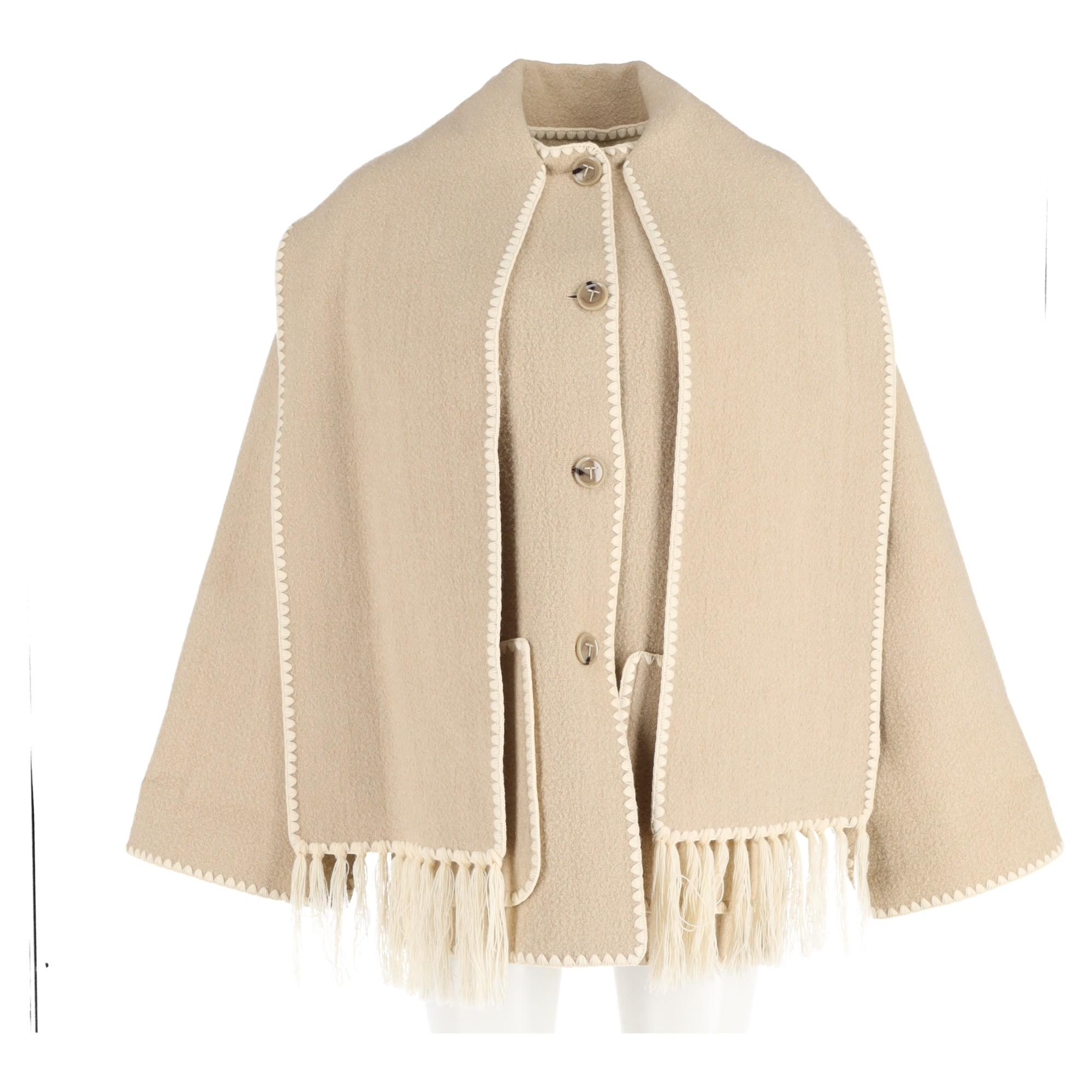 Toteme Totême Beige Embroidered Scarf Jacket | S | Hardly Ever Worn It