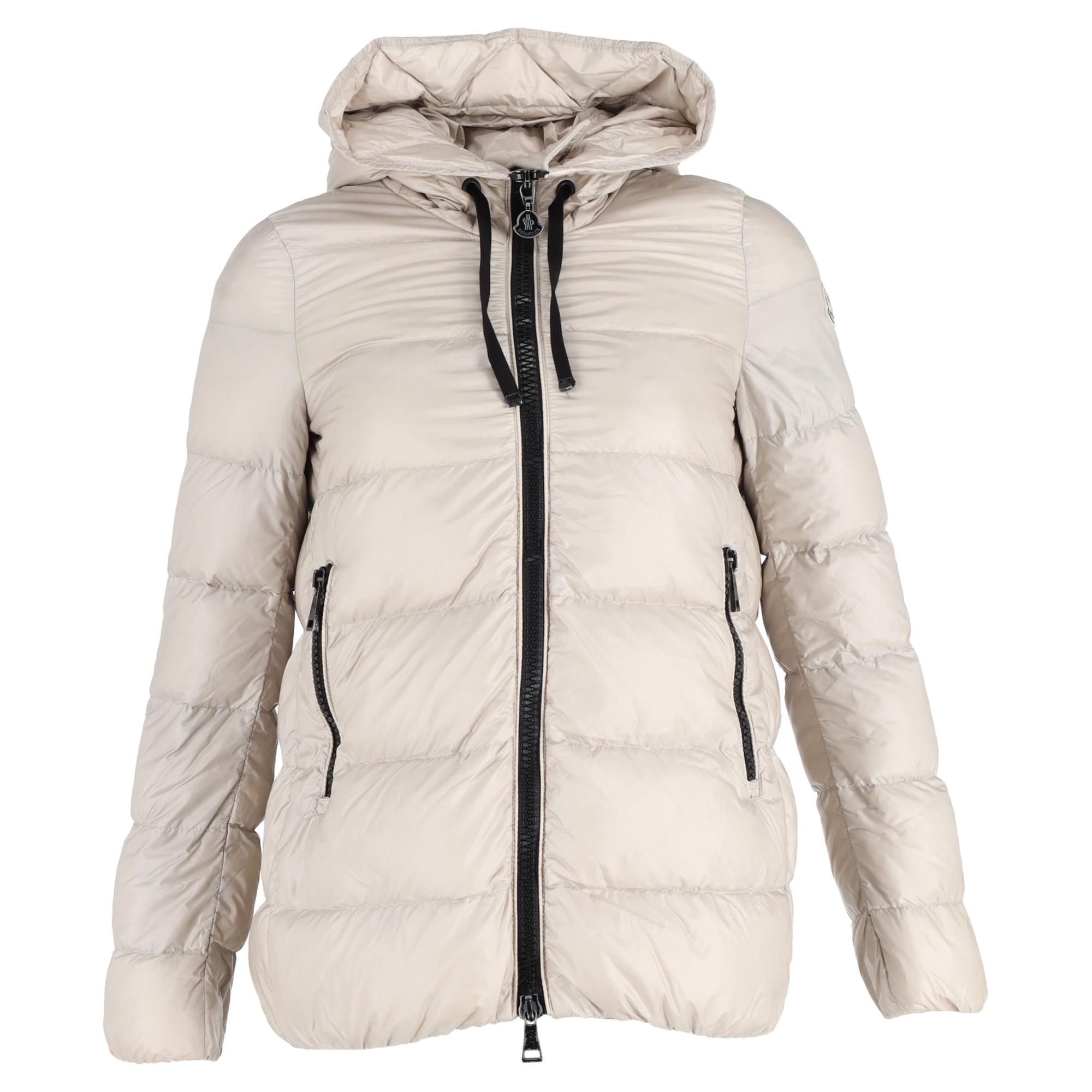 Moncler Cream Quilted Down Jacket | S | Hardly Ever Worn It