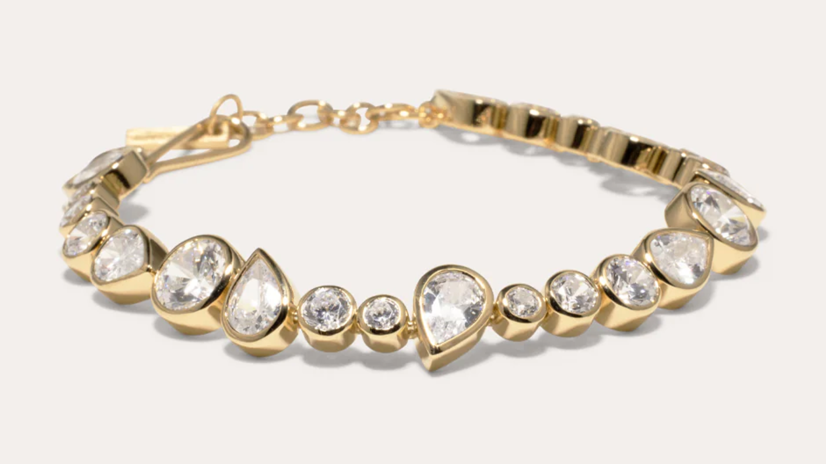 CompletedWorks Tear Drop Gold Plated Bracelet | One Size | Hardly Ever ...