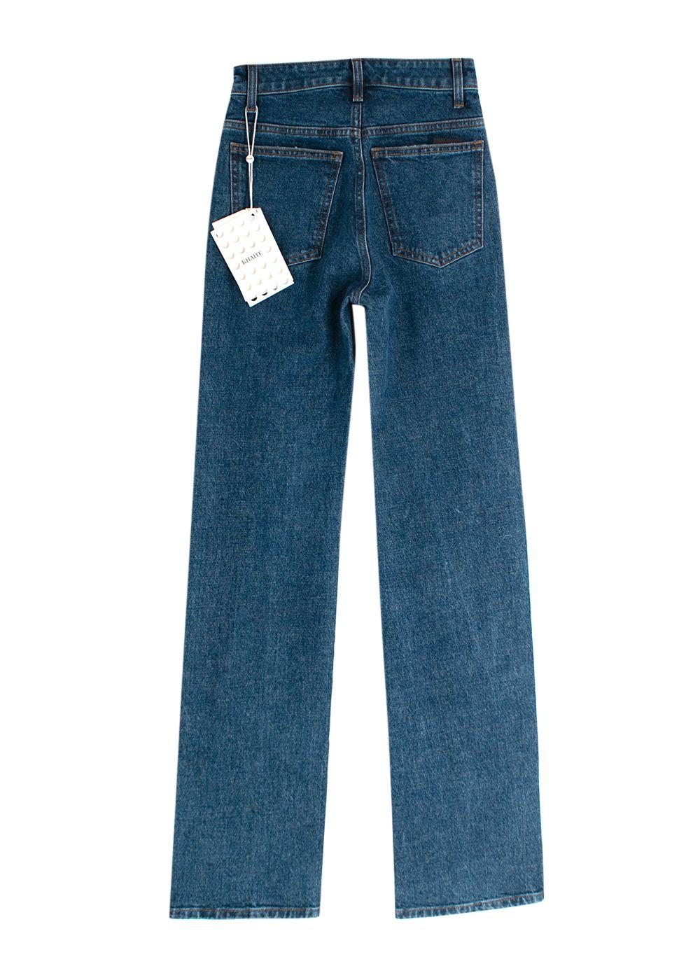 Khaite Danielle Blue Wash Montgomery Stretch Jean | XXS | Hardly Ever ...