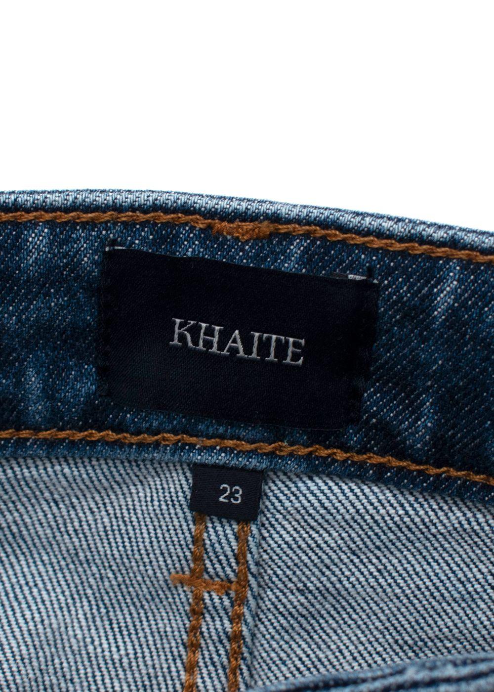 Khaite Danielle Blue Wash Montgomery Stretch Jean | XXS | Hardly Ever ...