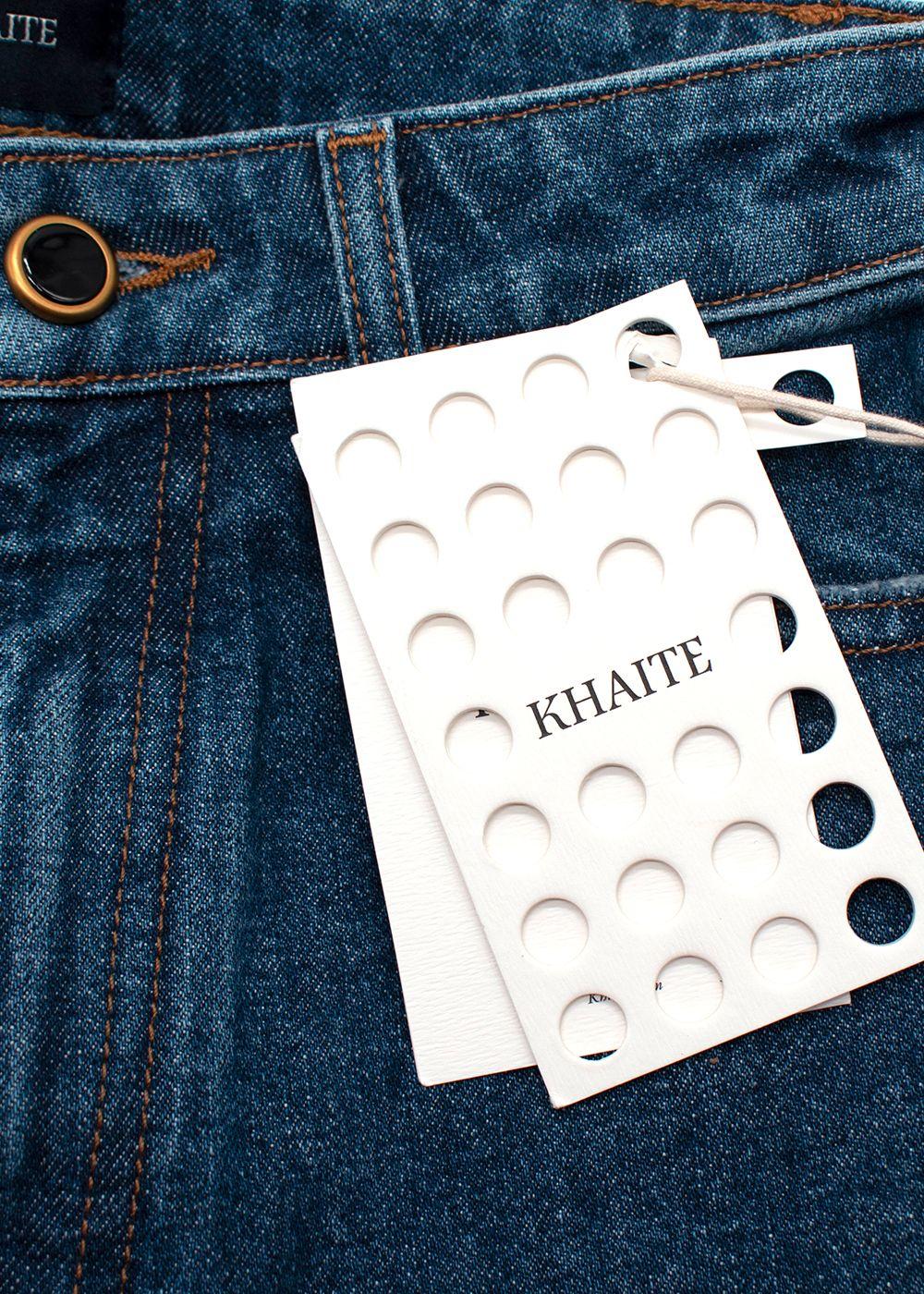 Khaite Danielle Blue Wash Montgomery Stretch Jean | XXS | Hardly Ever ...