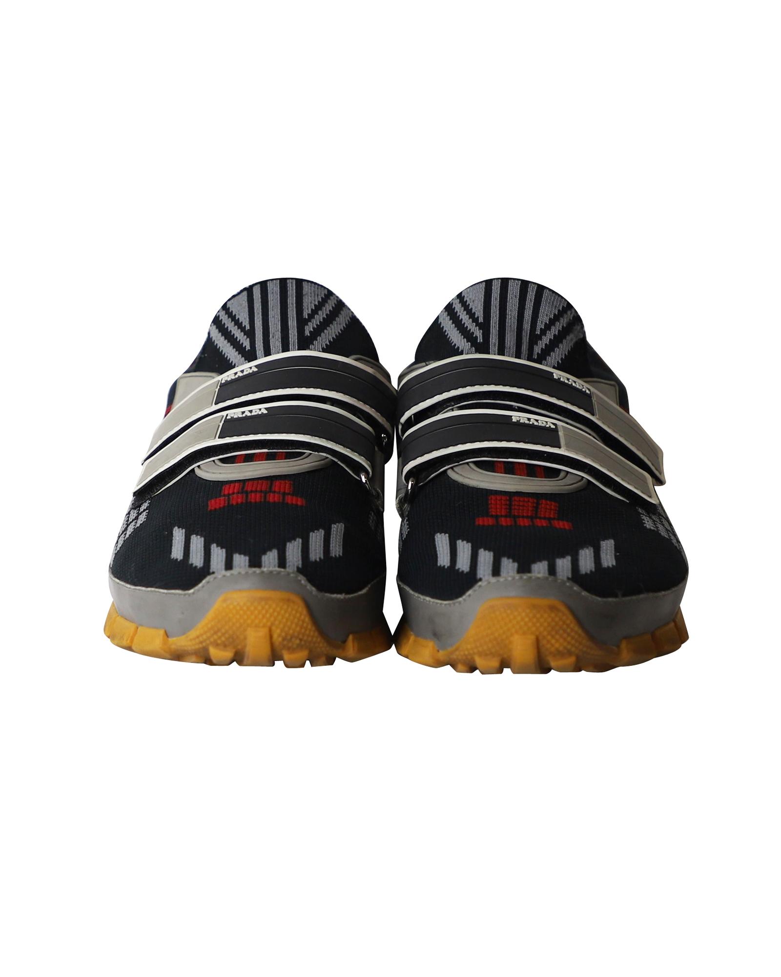 Prada Black Knit Cross Section Sneakers | XXS | Hardly Ever Worn It