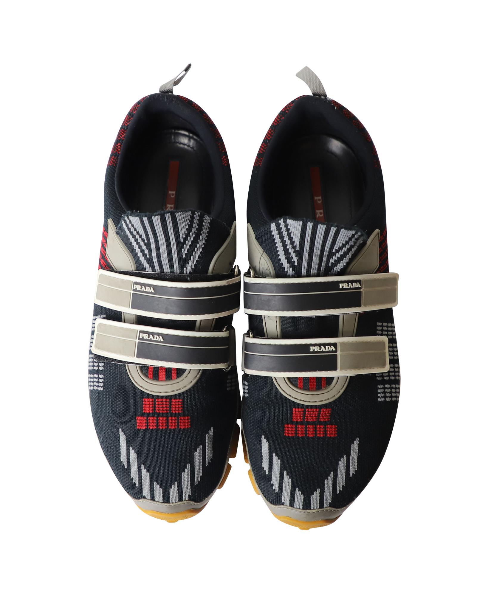 Prada Black Knit Cross Section Sneakers | XXS | Hardly Ever Worn It