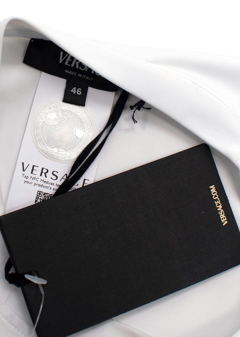 Versace White Crew Neck Greca Swim Tee | XXXL | Hardly Ever Worn It