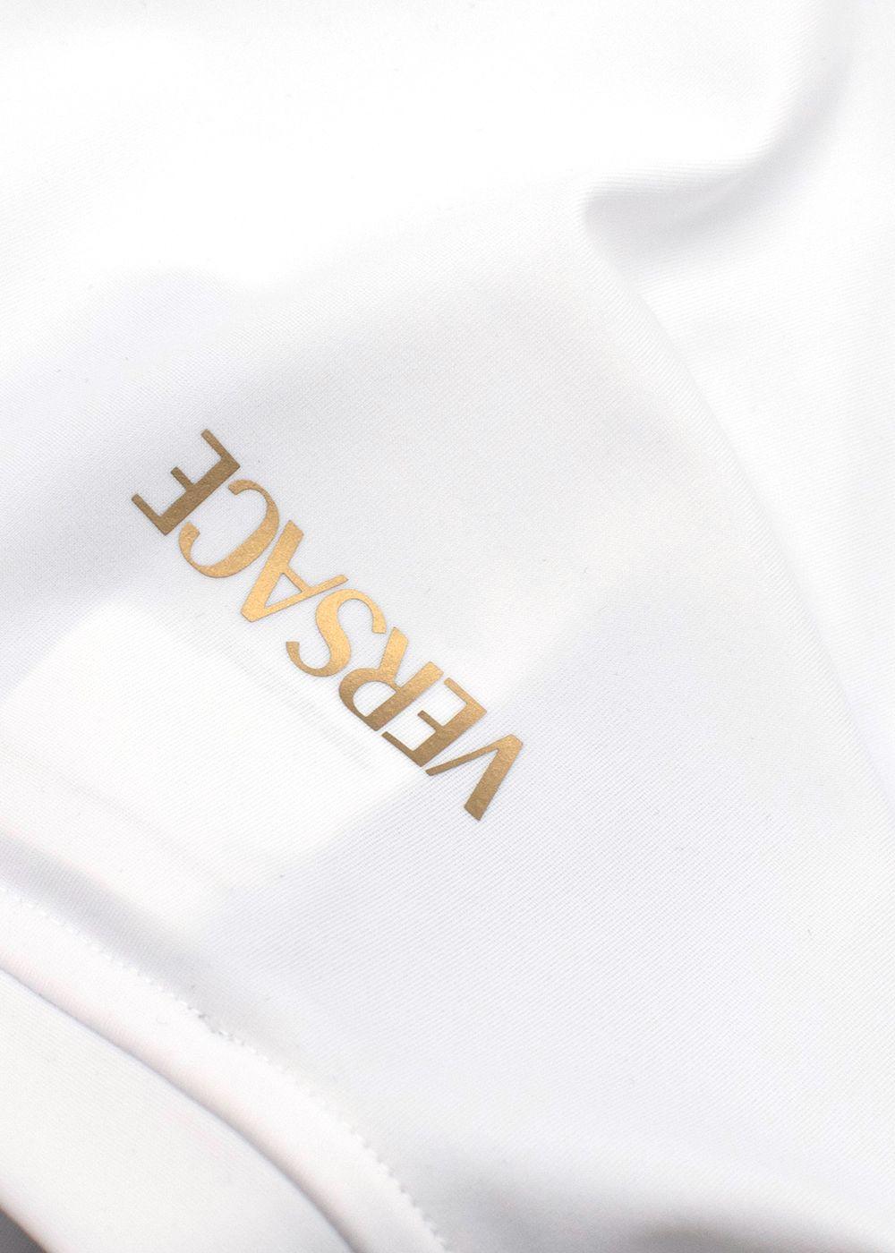 Versace White Crew Neck Greca Swim Tee | XXXL | Hardly Ever Worn It