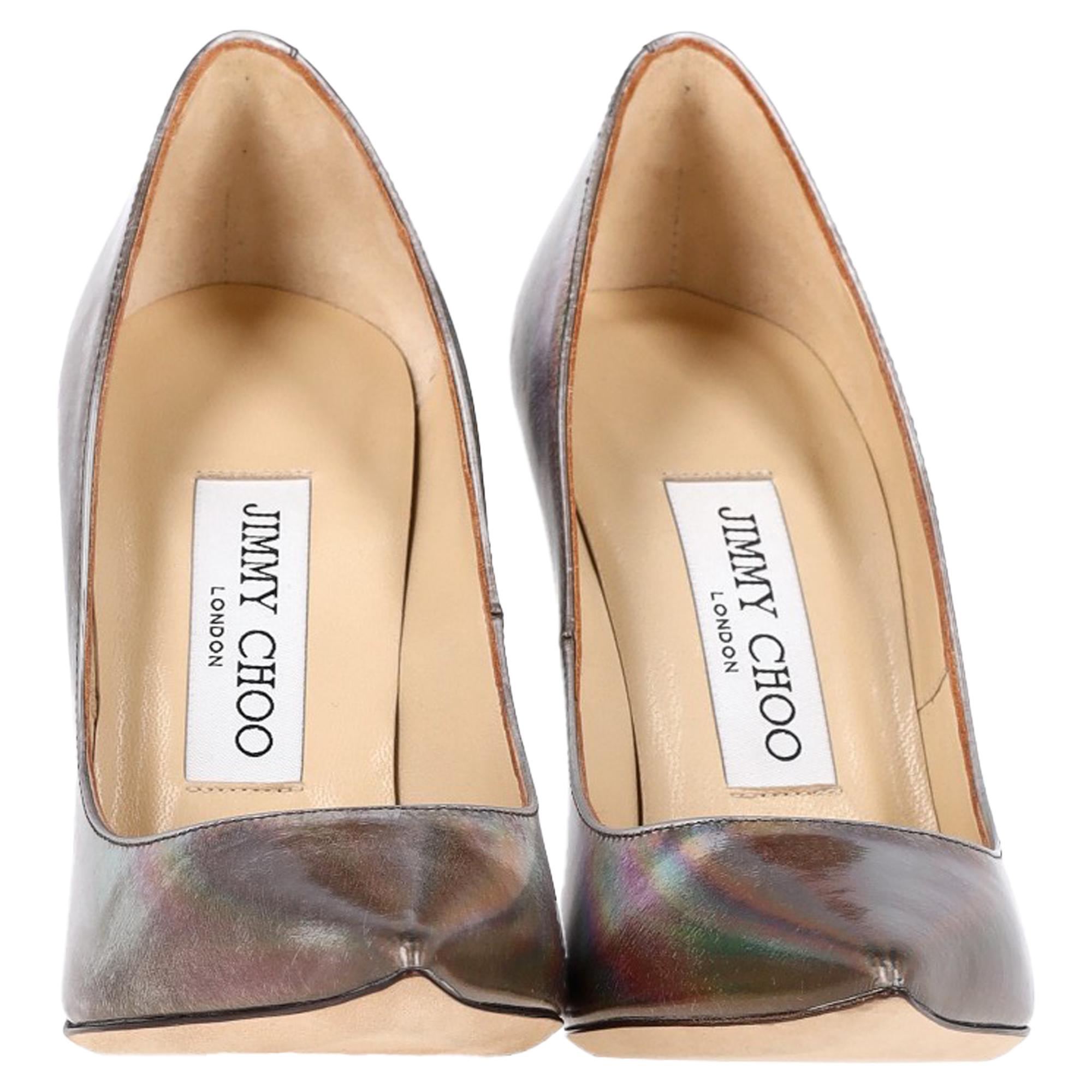 Jimmy Choo Metallic Anouk Disco Mirror Pumps | XXS | Hardly Ever Worn It