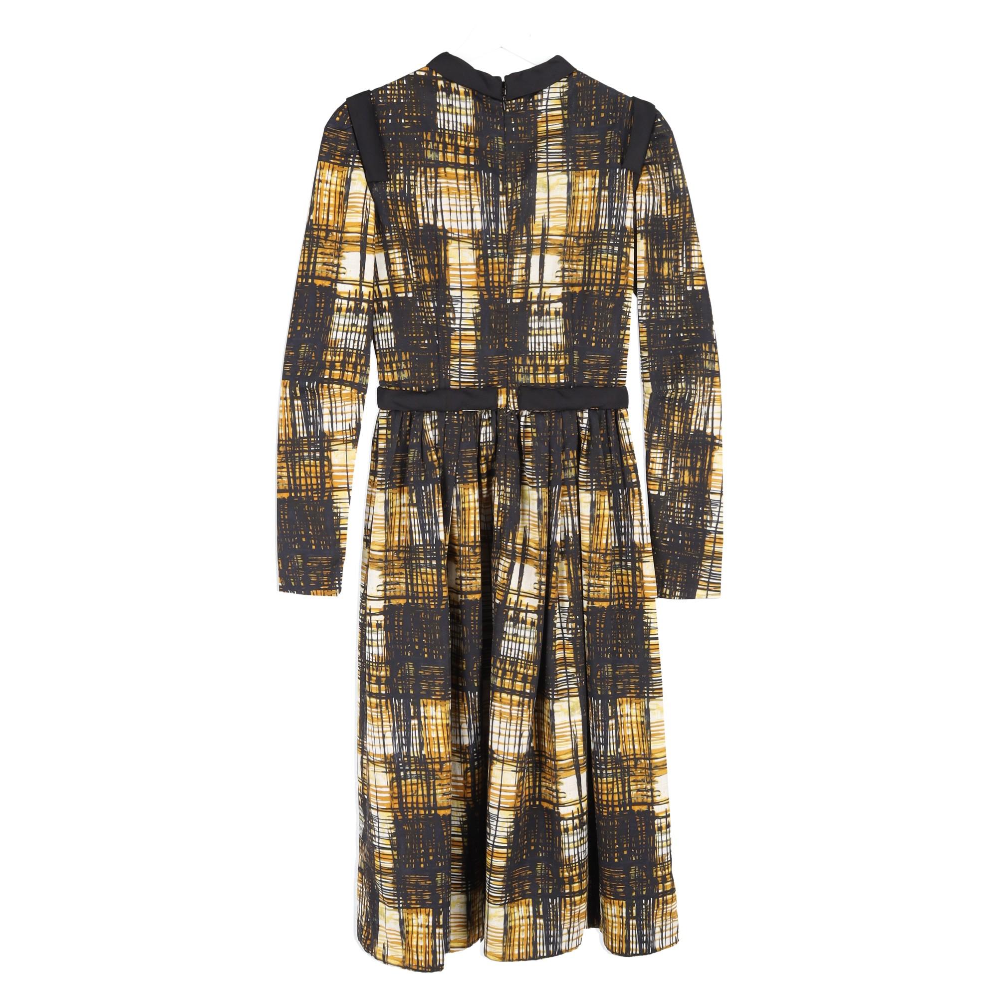 Prada Yellow Printed Midi Dress | S | Hardly Ever Worn It