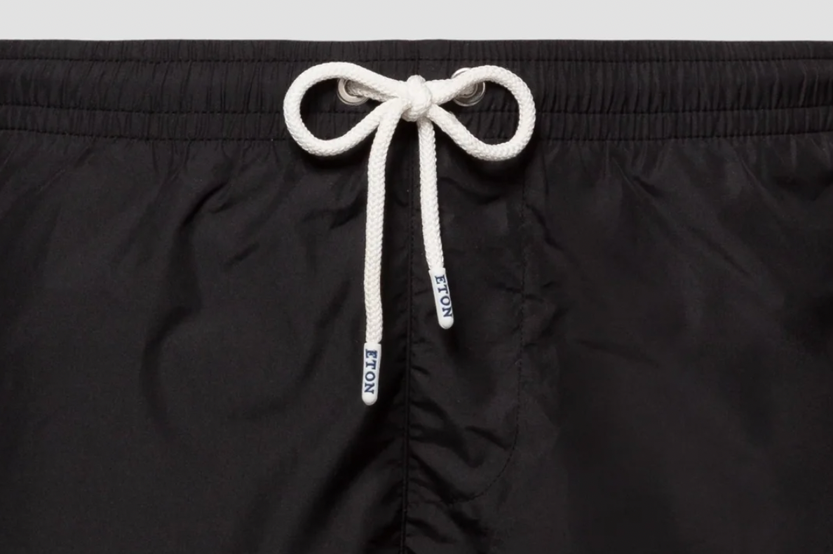 Eton Black Solid Swim Shorts | XL | Hardly Ever Worn It