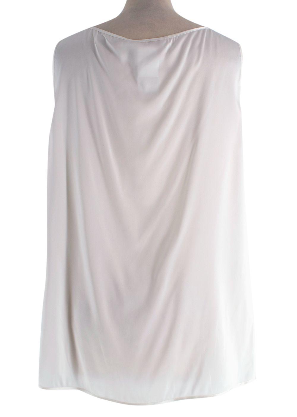 MaxMara Ivory Silk Blend Tank Top | XL | Hardly Ever Worn It