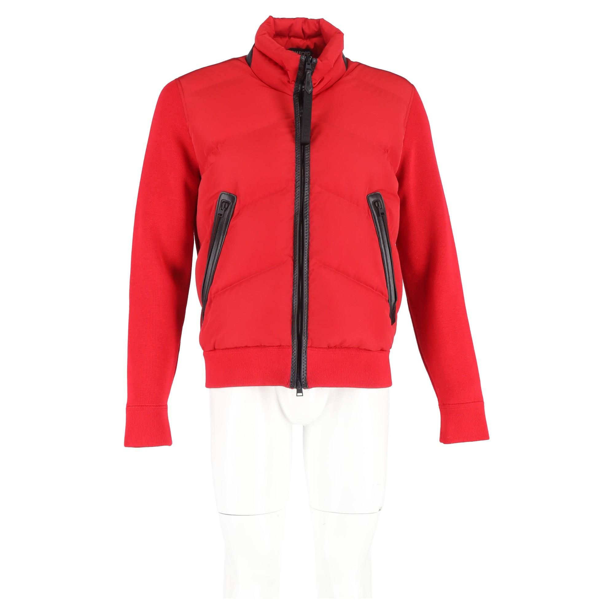 Tom Ford Red Zip-Up DownJacket | L | Hardly Ever Worn It