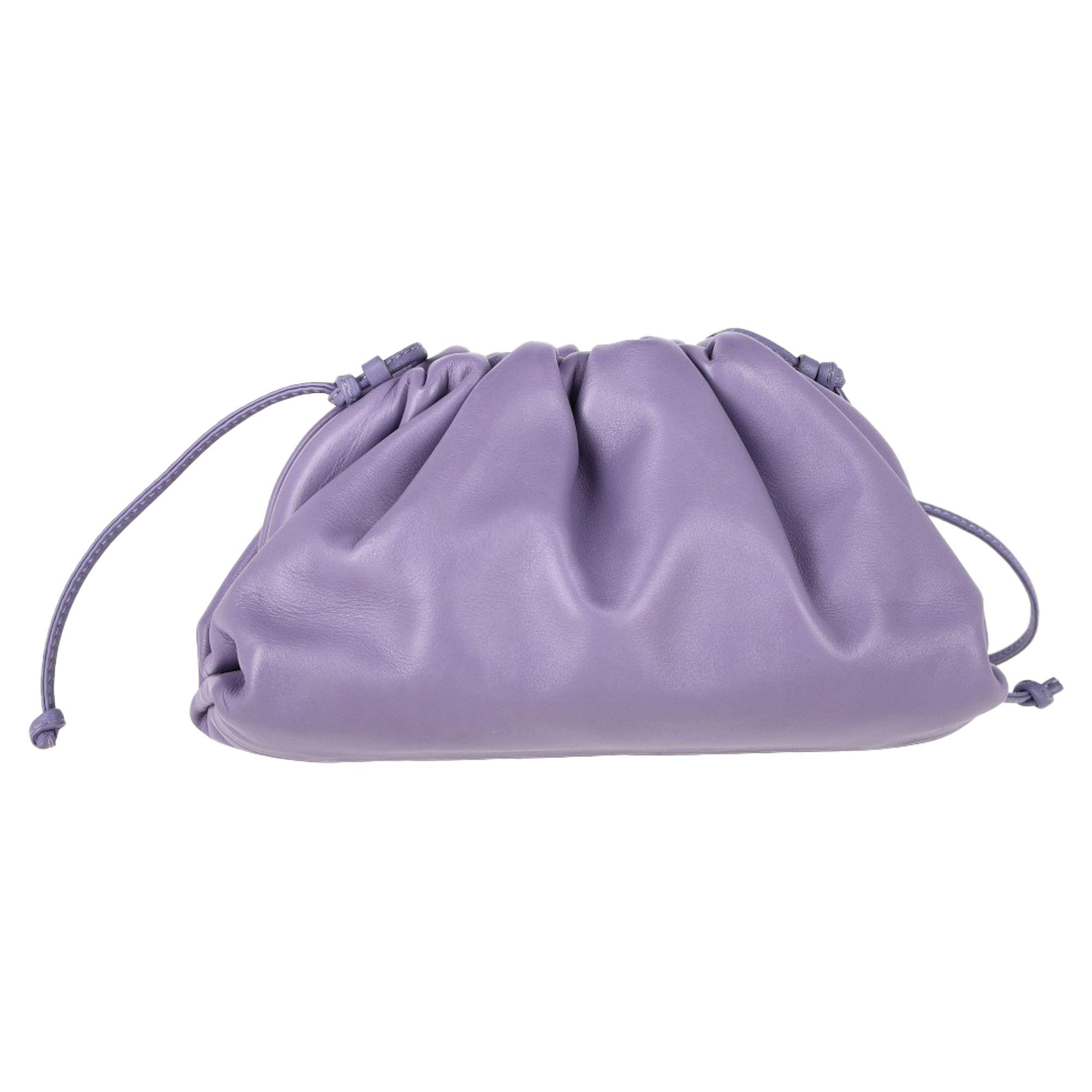 Bottega Veneta Lilac Lambskin Leather Mini Pouch | One Size | Hardly ...