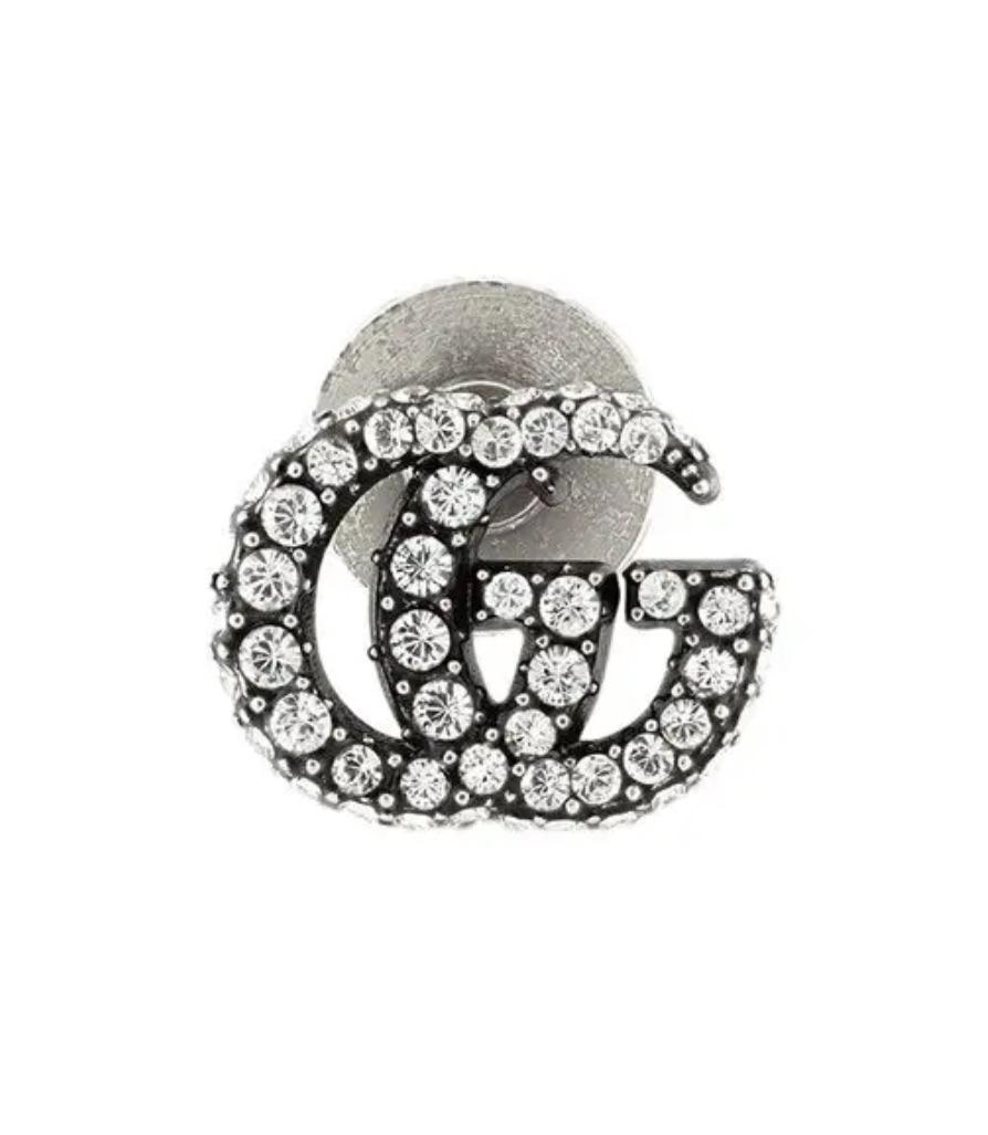 Gucci Crystal GG Pin Brooch 1.5cms | One Size | Hardly Ever Worn It