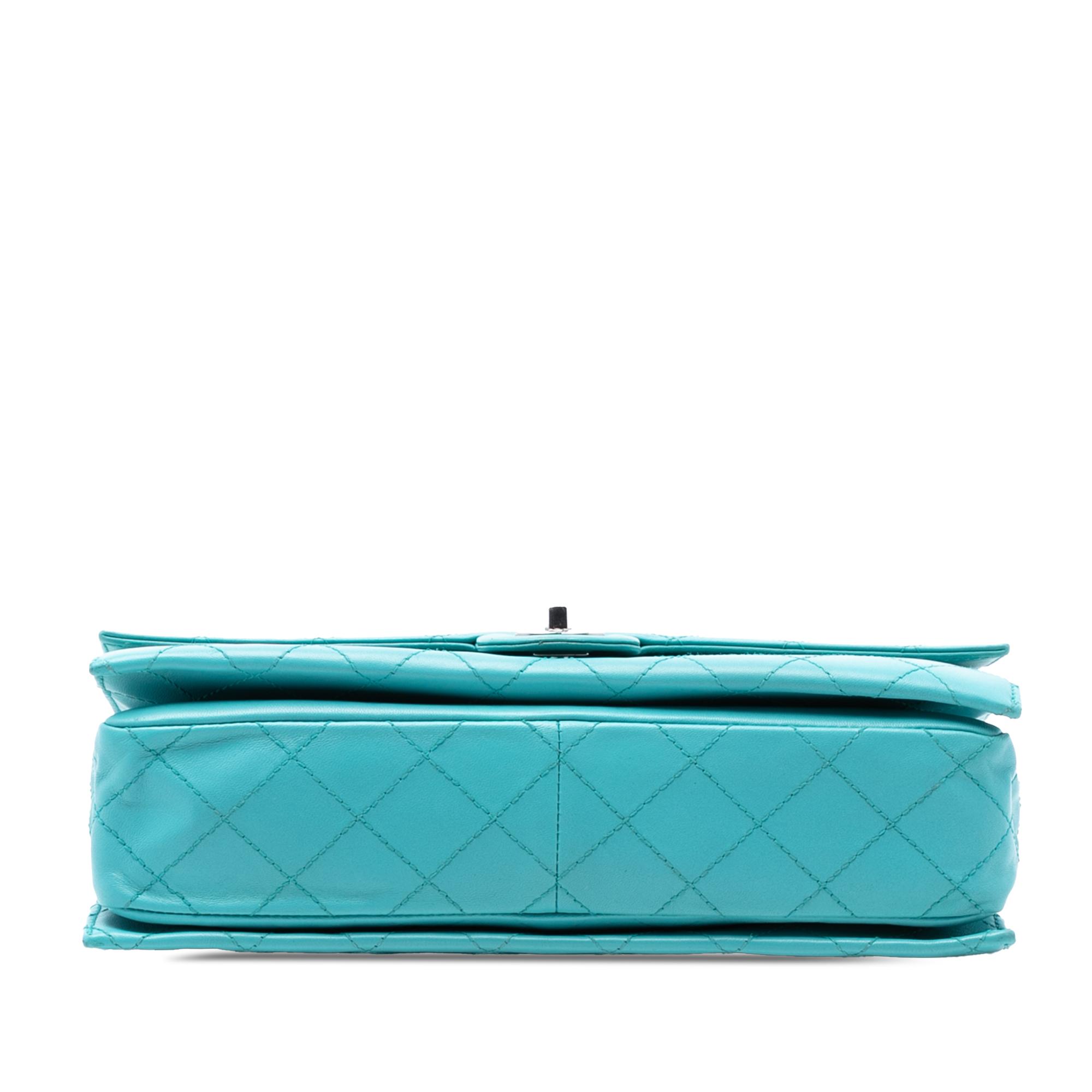 Chanel Blue Quilted Calfskin Double Flap | One Size | Hardly Ever Worn It