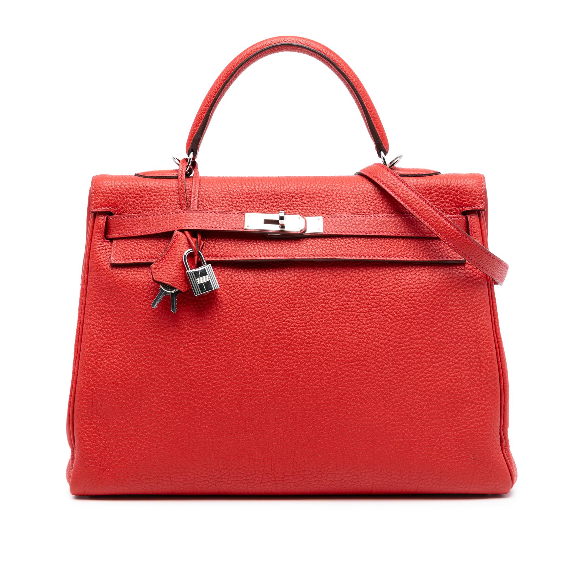 Hermes Geranium Togo Kelly II Retourne 35 | One Size | Hardly Ever Worn It