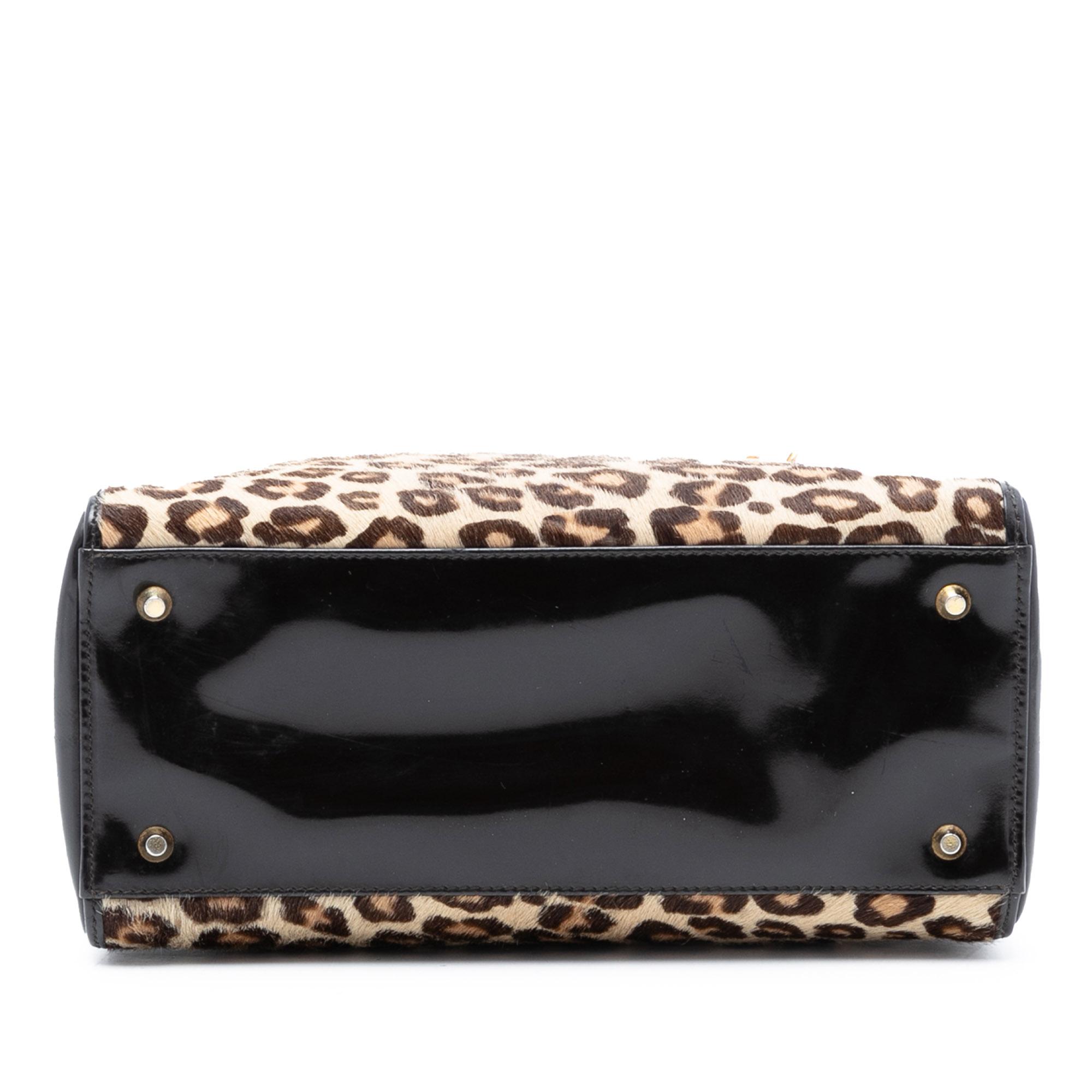 Dior Medium Pony Hair Leopard Print Lady Dior | One Size | Hardly Ever ...